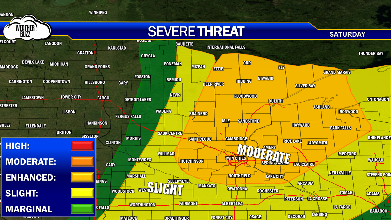 Severe Weather Threat For Saturday | Weather Buzz