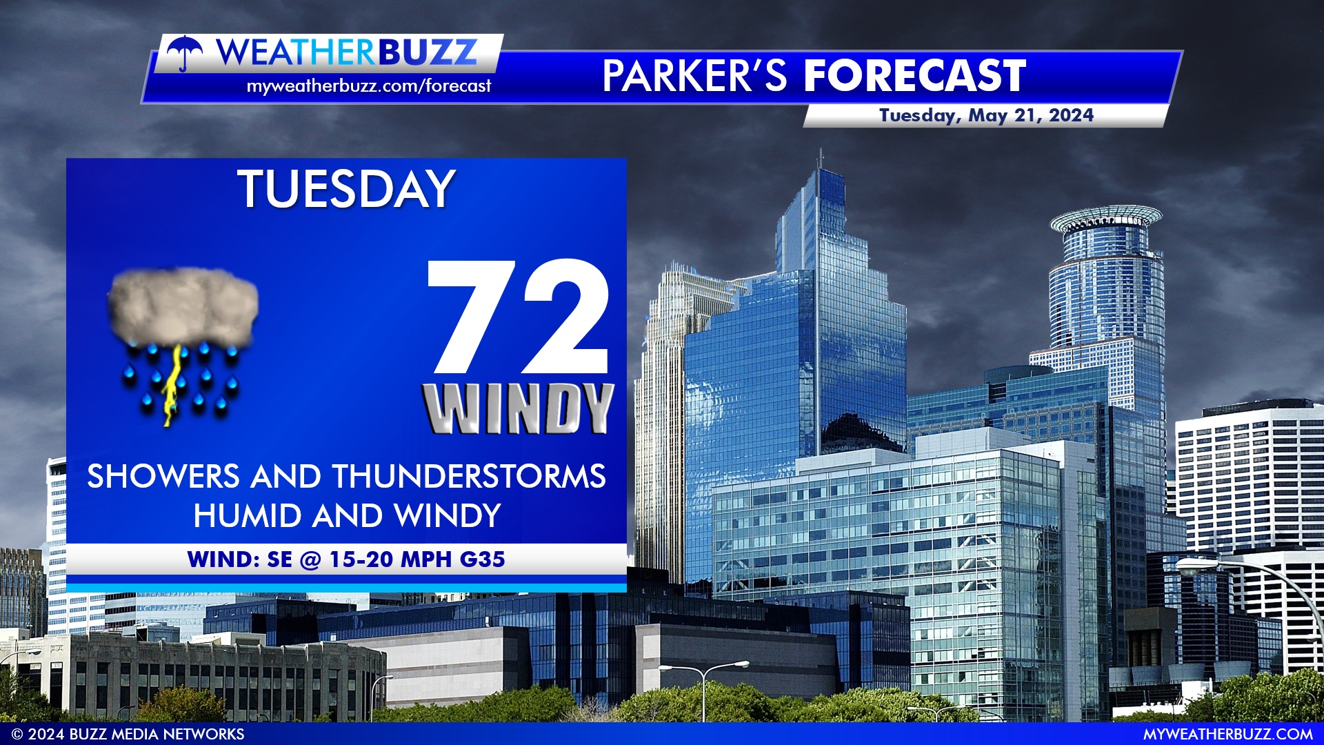 Severe Storms and Heavy Rain Possible Tuesday | Weather Buzz
